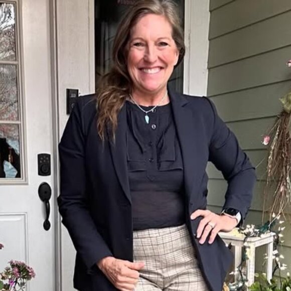 CAbi | Tops | Cabi 6524 Louis Ii Top Navy Spring 224 Small Euc | Poshmark